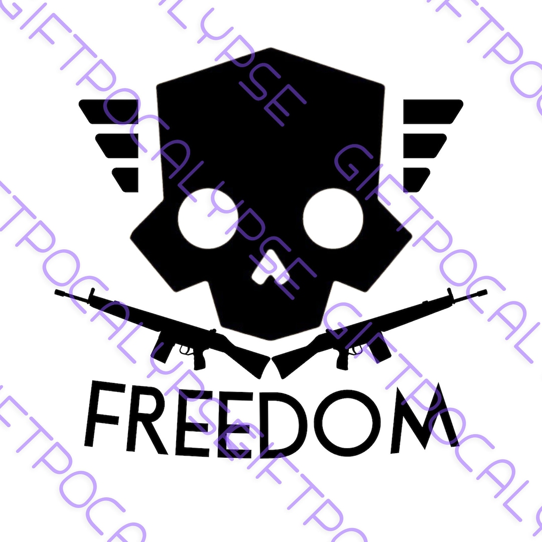 Digital Designs Helldivers 2 Freedom Skull PNG/SVG for Vinyl or Laser ...