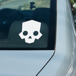 Helldivers 2 Skull Vinyl Decal for Laptop, Car, Window, Mirror, Bumper ...