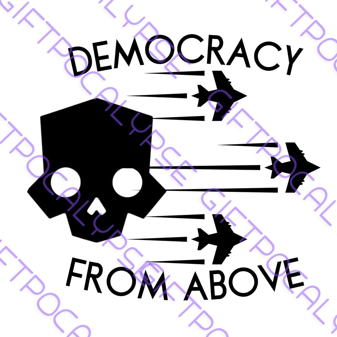 Digital Designs Helldivers 2 Democracy From Above PNG/SVG for Vinyl or ...