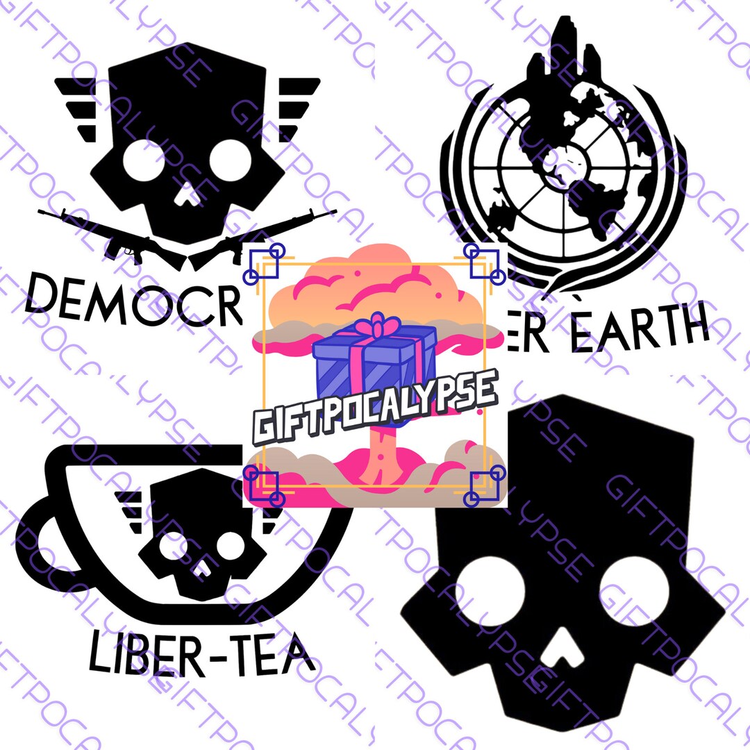 Digital Designs Helldivers 2 4-pack PNG/SVG for Vinyl or Laser - Etsy