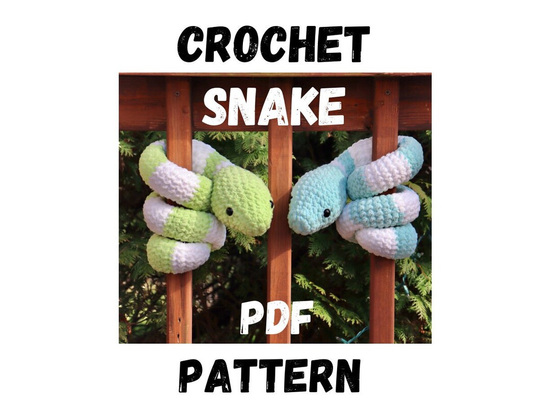 Snake Crochet Pattern for Beginners, Easy Crochet Pattern - Etsy