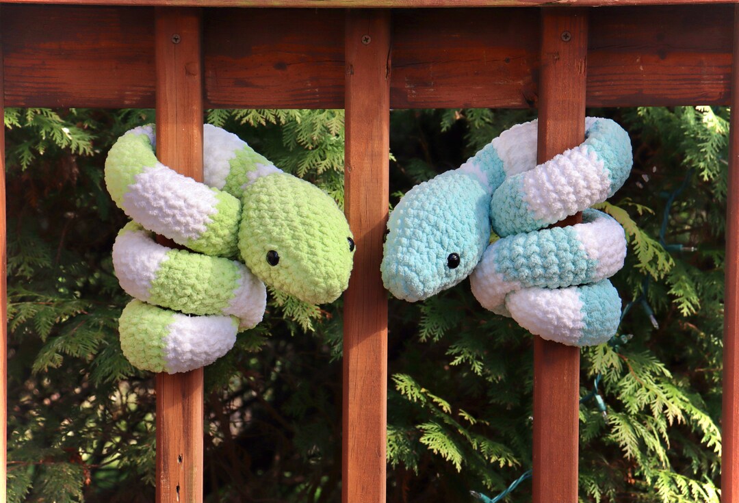Crochet Snake Plushie, Long Snake Stuffed Animal, 4ft Snake Plush, Fake ...