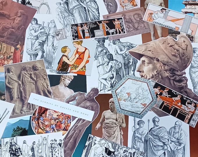 Greek & Roman Mythology Ephemera Pack; 35+ Pieces of Vintage Paper ...
