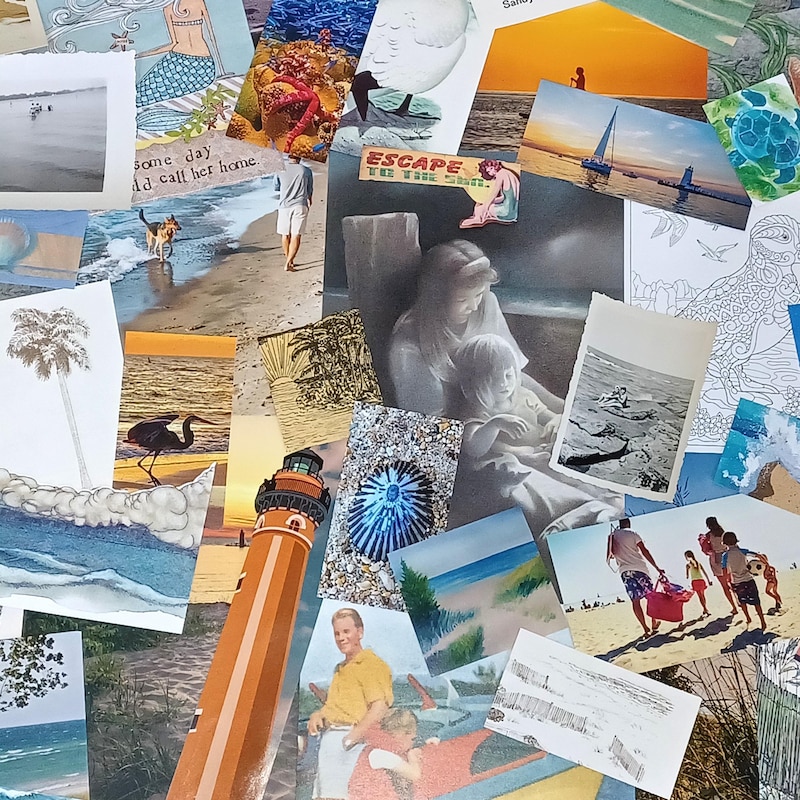 Beach Collage Kit - Etsy