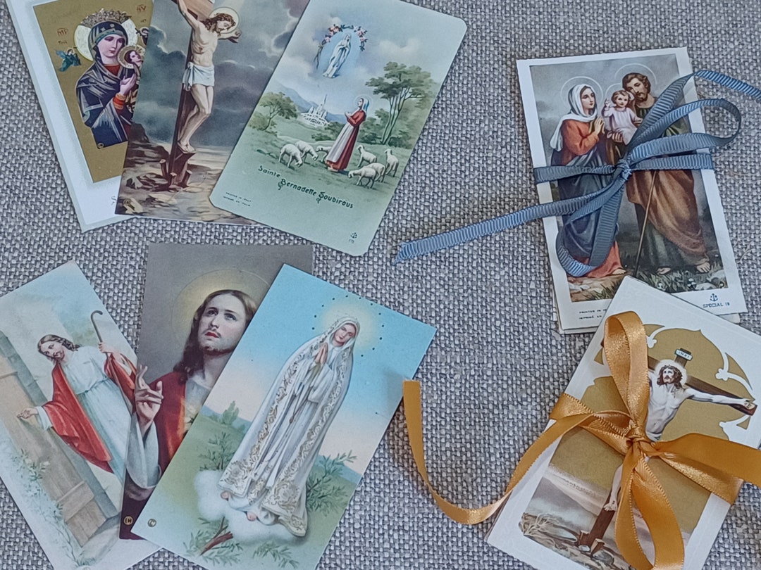 Vintage Funeral Card Ephemera Pack, Collection of 6 Different Memorial ...