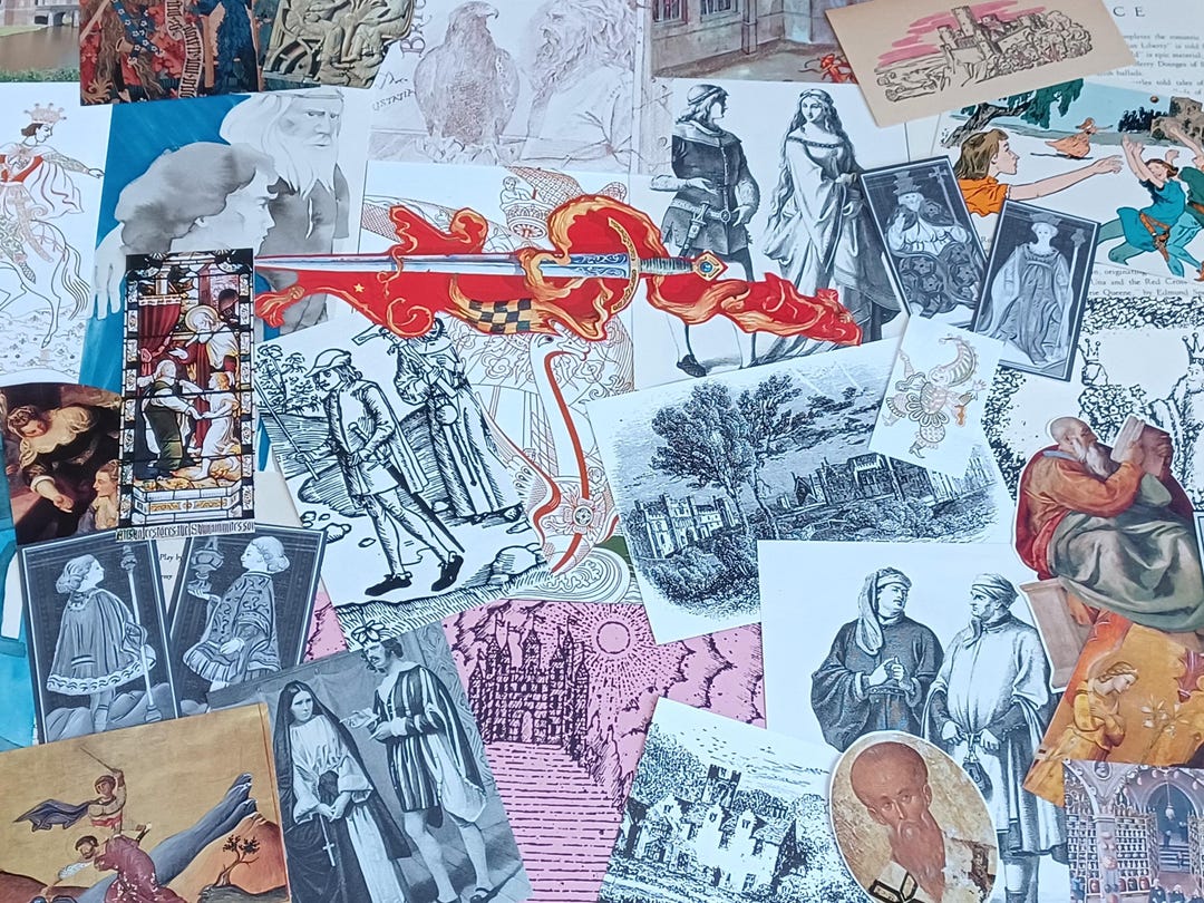 Medieval & Renaissance Ephemera Pack; 35+ Pieces of Paper Ephemera for ...