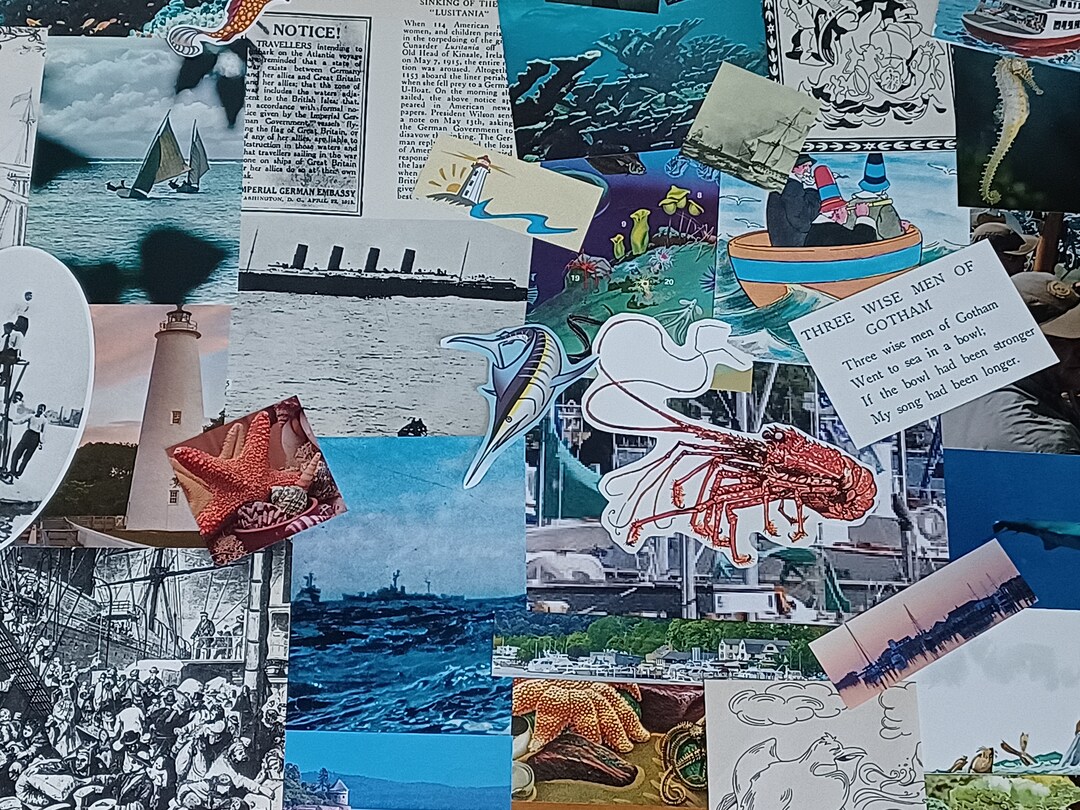 Nautical Ephemera Pack 35 Pieces Vintage and Contemporary Paper ...