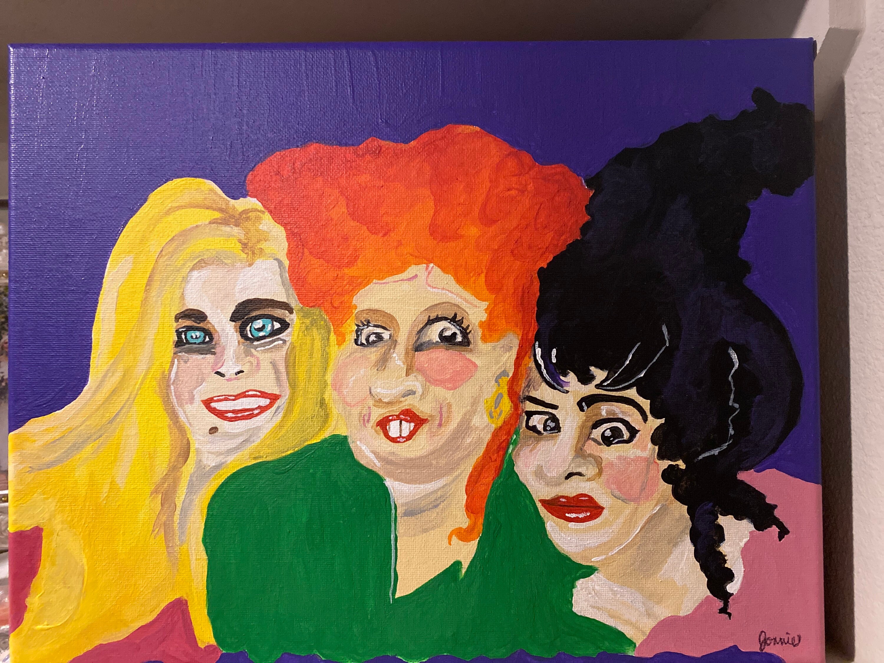 Hocus Pocus Acrylic Painting on Canvas - Etsy