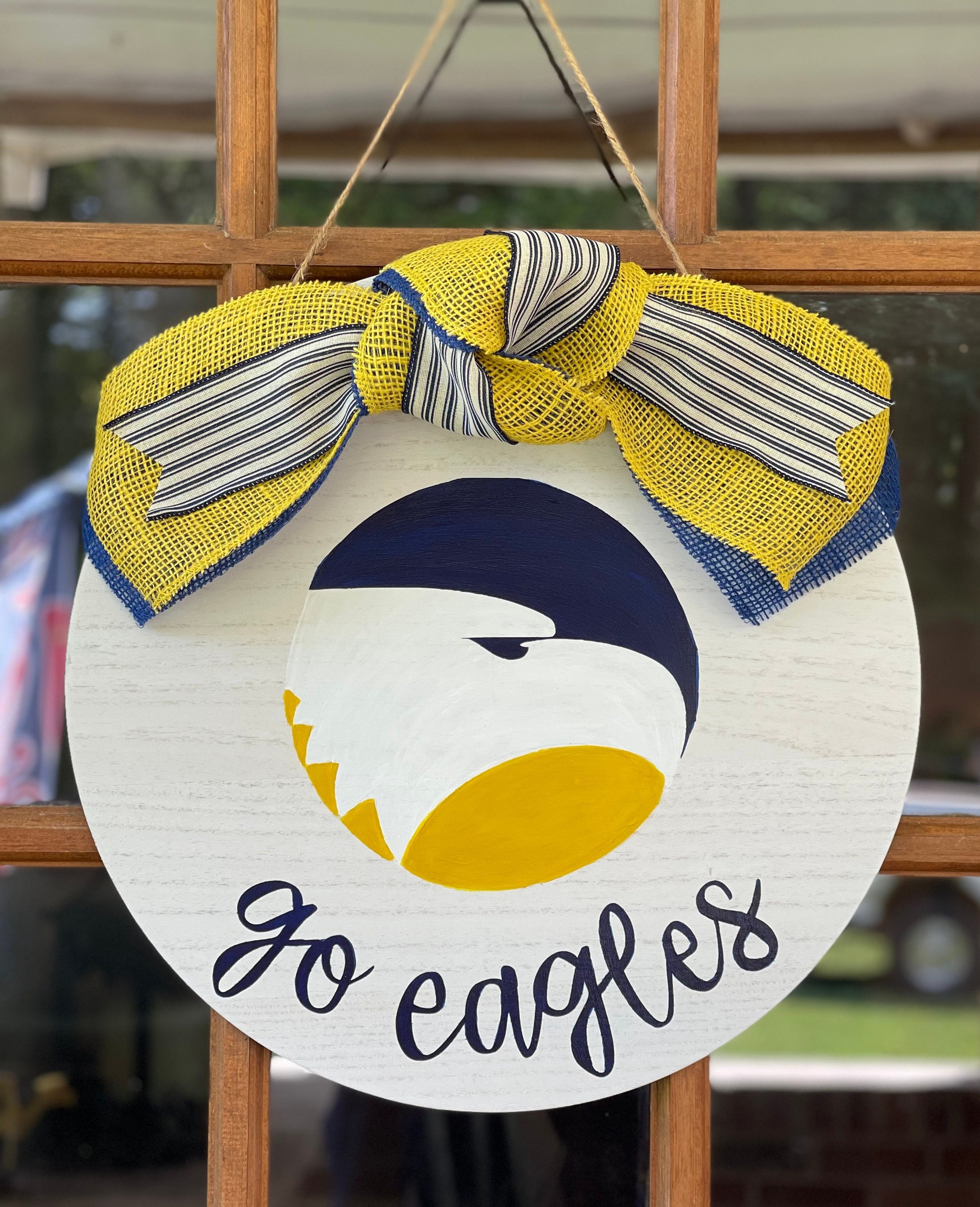 Eagles Door Hanger Football Decor Go Eagles Eagles Sign - Etsy