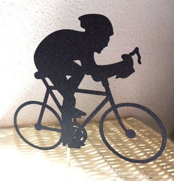 Cyclist Cake Topper - Etsy