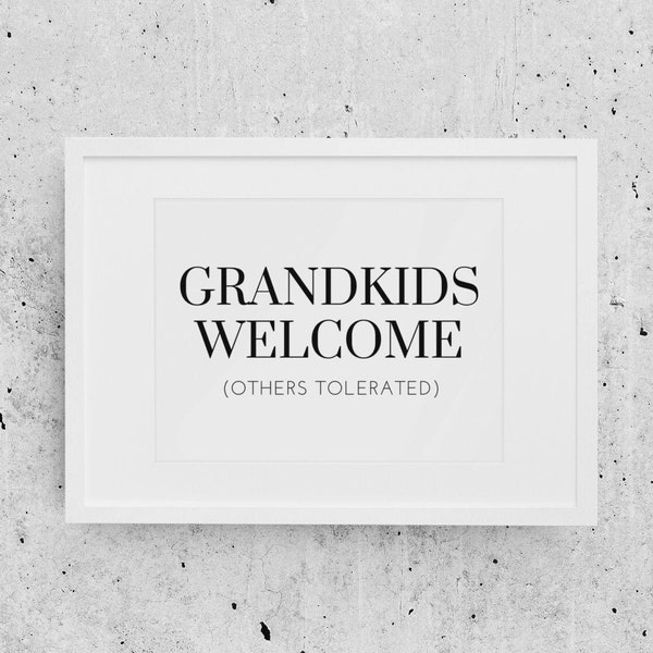 Grandkids Welcome - Etsy