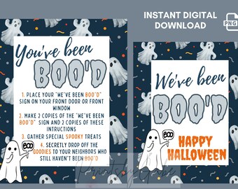 You've Been Booed, Neighborhood Game, Halloween Printables, Printable ...