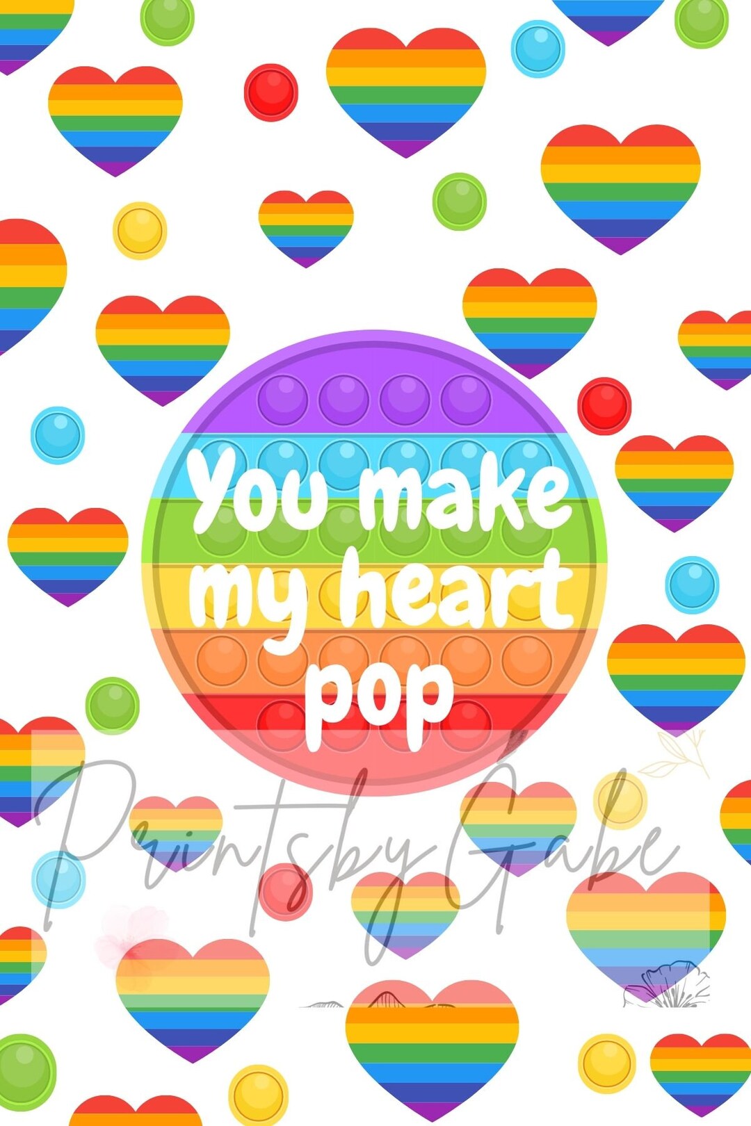 You Make My Heart Pop, Valentine, Printable, Art, Pop It, Happy ...