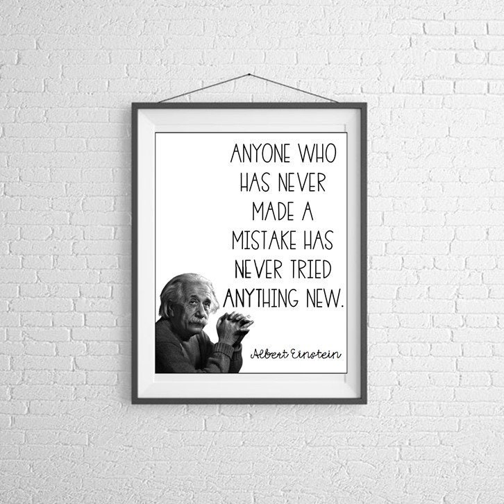 Printable 8x10 Einstein Quote Poster - Etsy