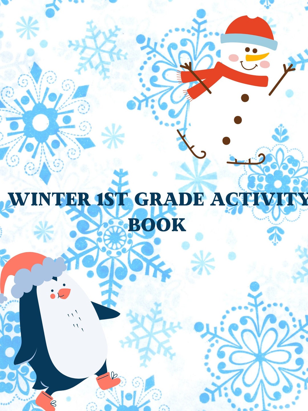 First Grade Winter Activity Book - Etsy