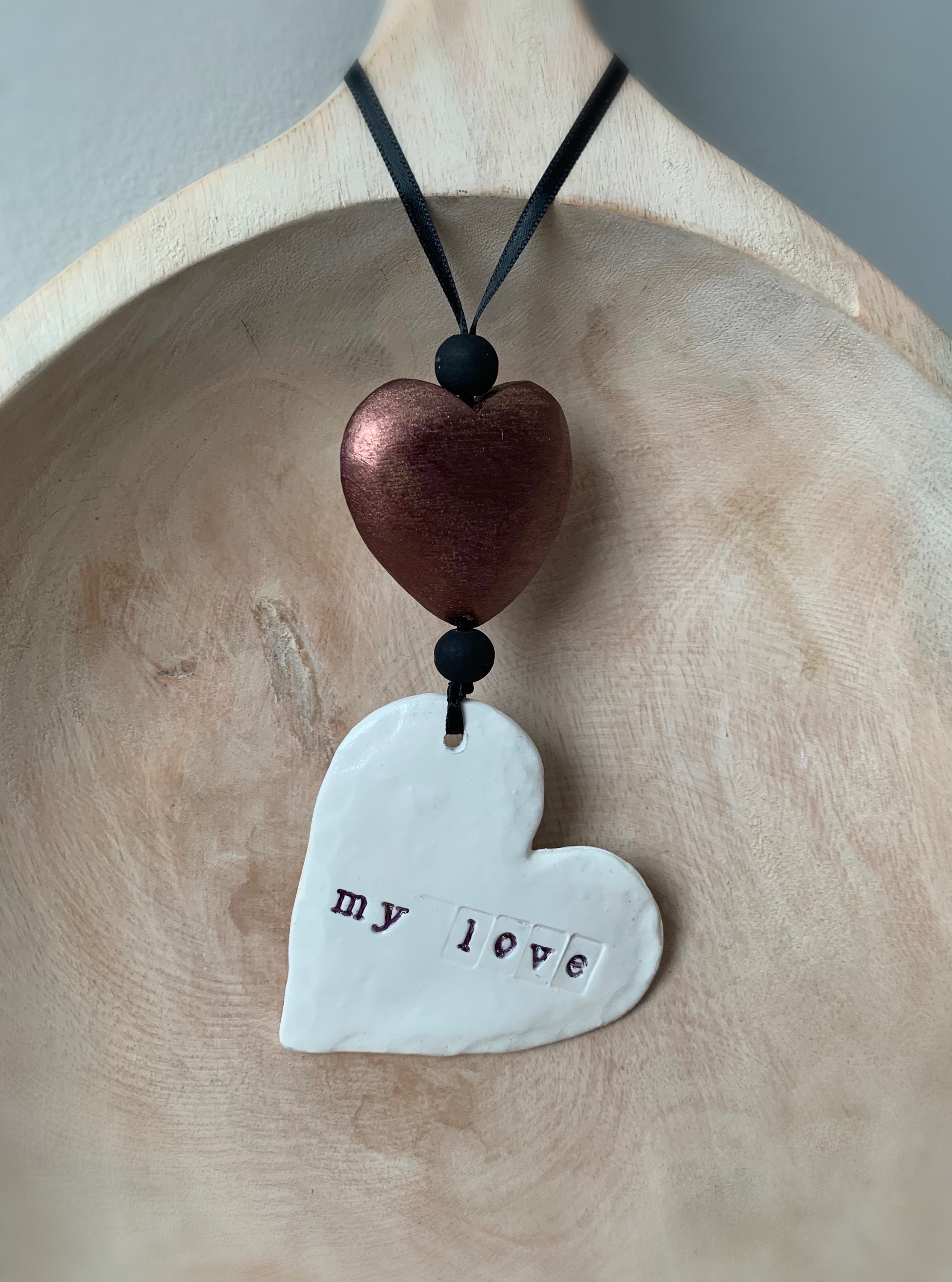 Gift Tag, Heart Shaped Tag With Stamped MY LOVE, Gift Accessory, Gift ...