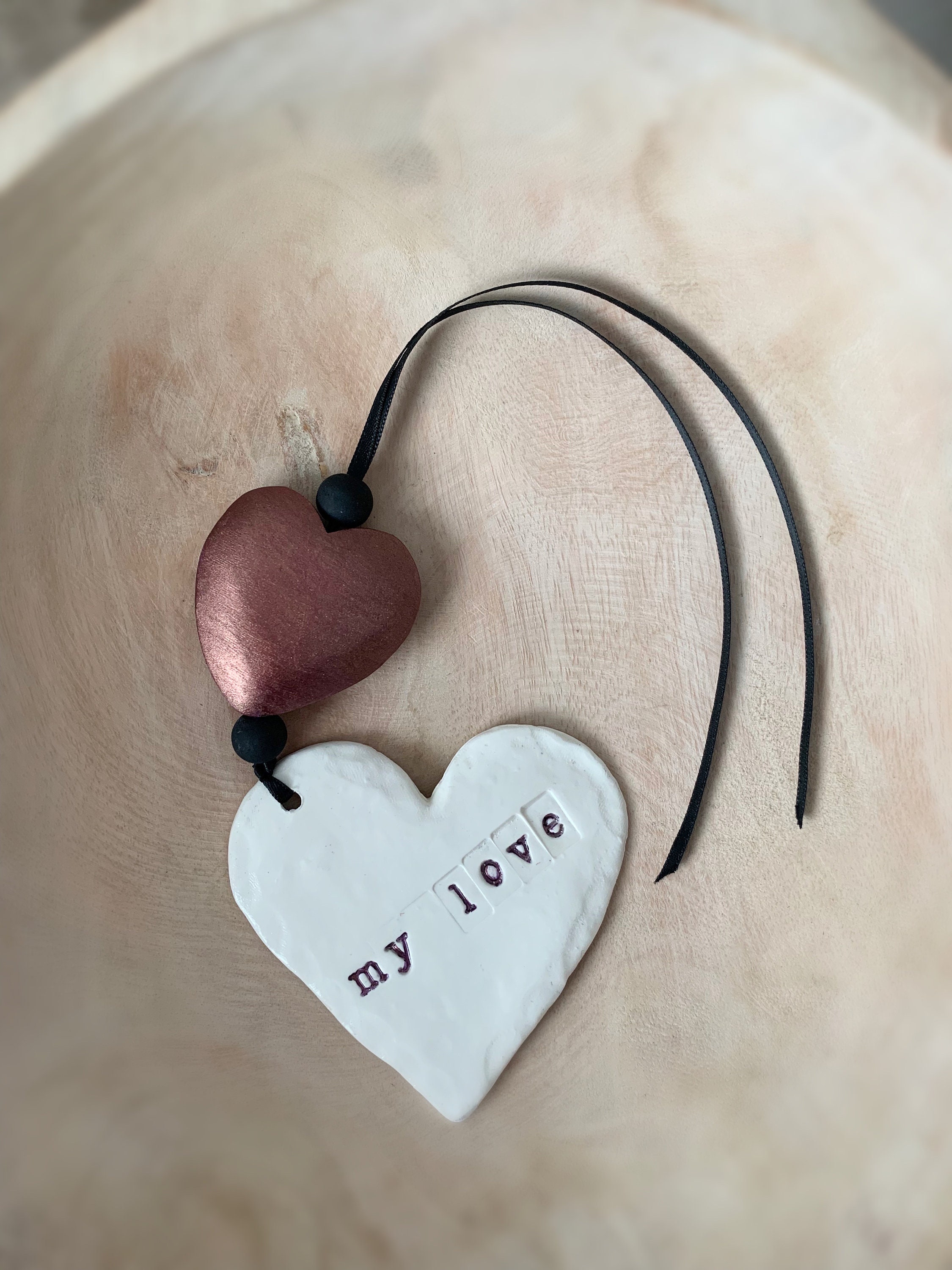 Gift Tag, Heart Shaped Tag With Stamped MY LOVE, Gift Accessory, Gift ...