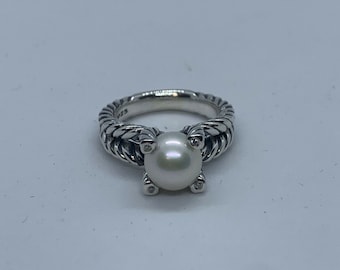 David Yurman Pearl Ring - Etsy
