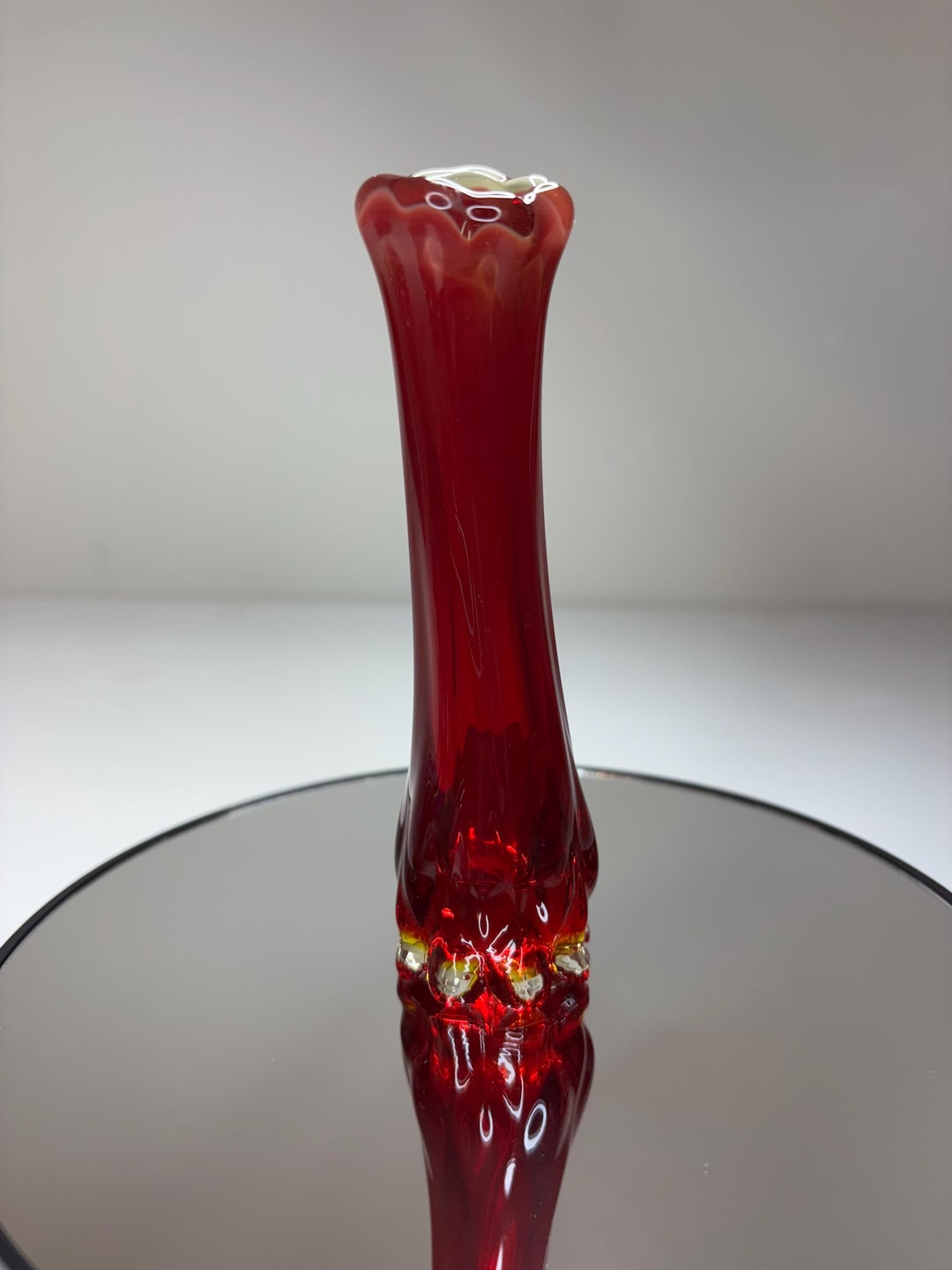 Fostoria Heirloom Ruby Red Amberina Swung Bud Vase 5.5” - Etsy