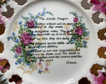 The Lord's Prayer Plate - Etsy