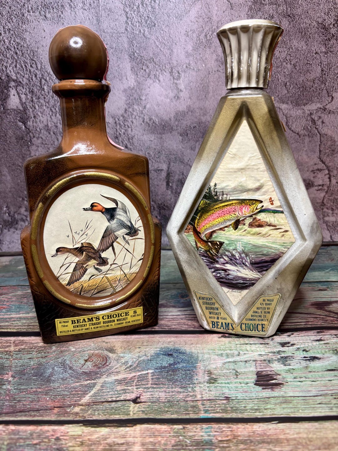 Vintage Jim Beam - James Lockhart Collectible Decanter Bottles - Etsy
