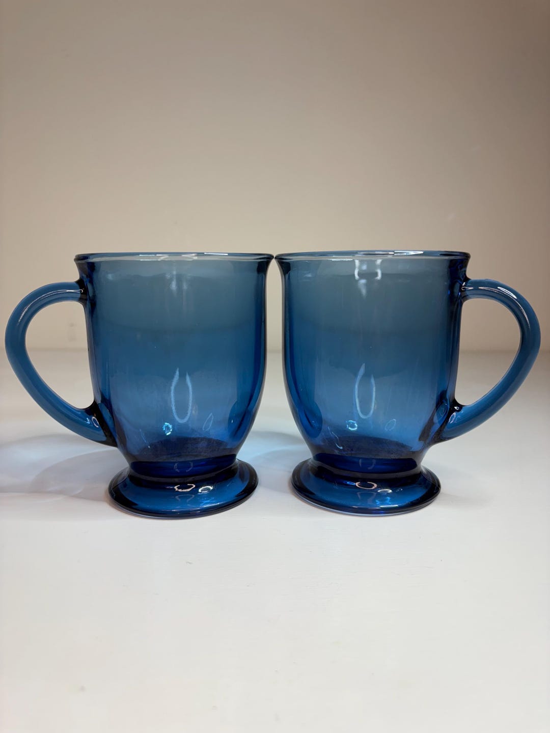 Anchor Hocking Cobalt Blue Coffee Mugs - Etsy