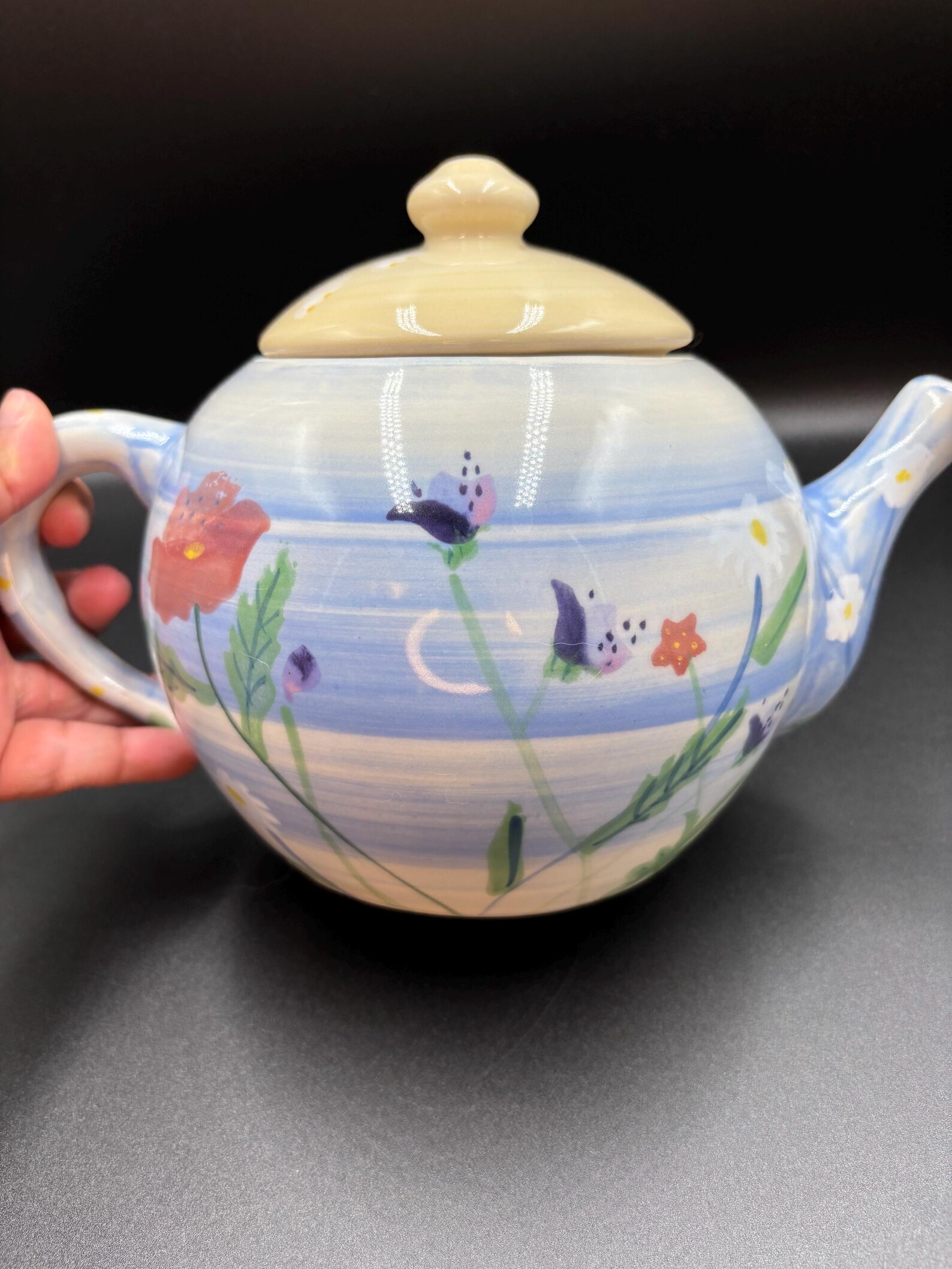 Vintage Hartstone Pottery Tea Serving Set Prairie Flower Pattern - Etsy