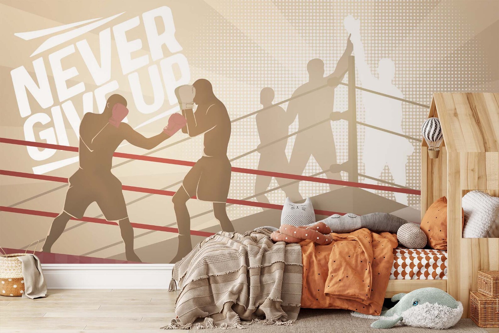 Young Wallpaper Peel and Stick Boxing Wallpaper Boxing Wall - Etsy