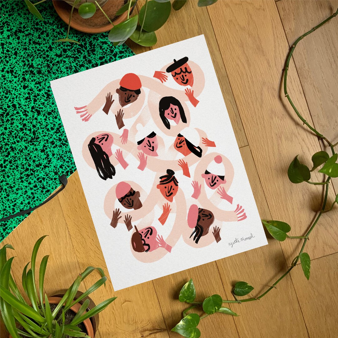 SCARF Illustrated Poster (30 X 40 Cm) - Etsy
