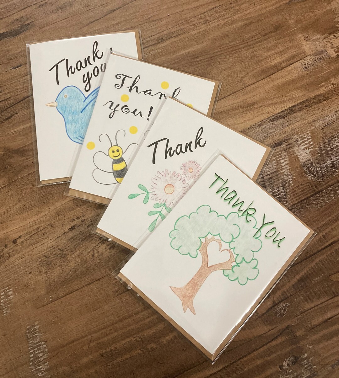 Beautiful Nature Thank You Cards (blank Inside) - Etsy