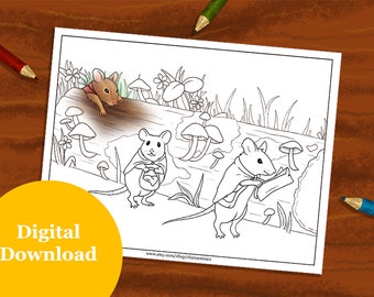 Town Mouse Country Mouse Coloring Pages