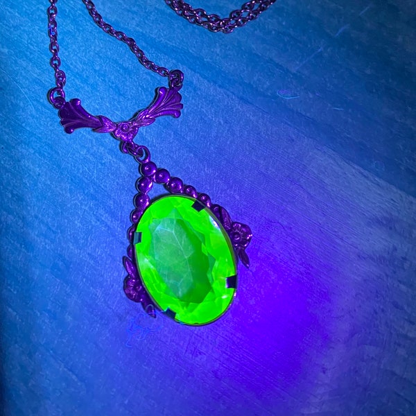 Uranium Glass Jewelry - Etsy