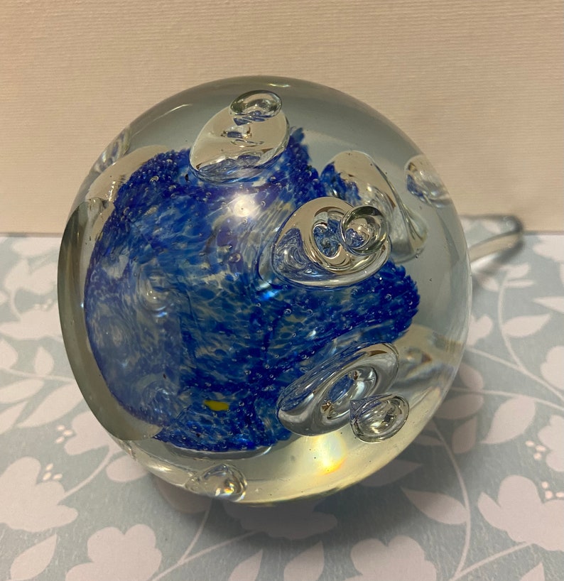 Vintage Teardrop Art Glass Paperweight/decor - Etsy