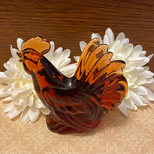 Colored Glass Chicken - Etsy