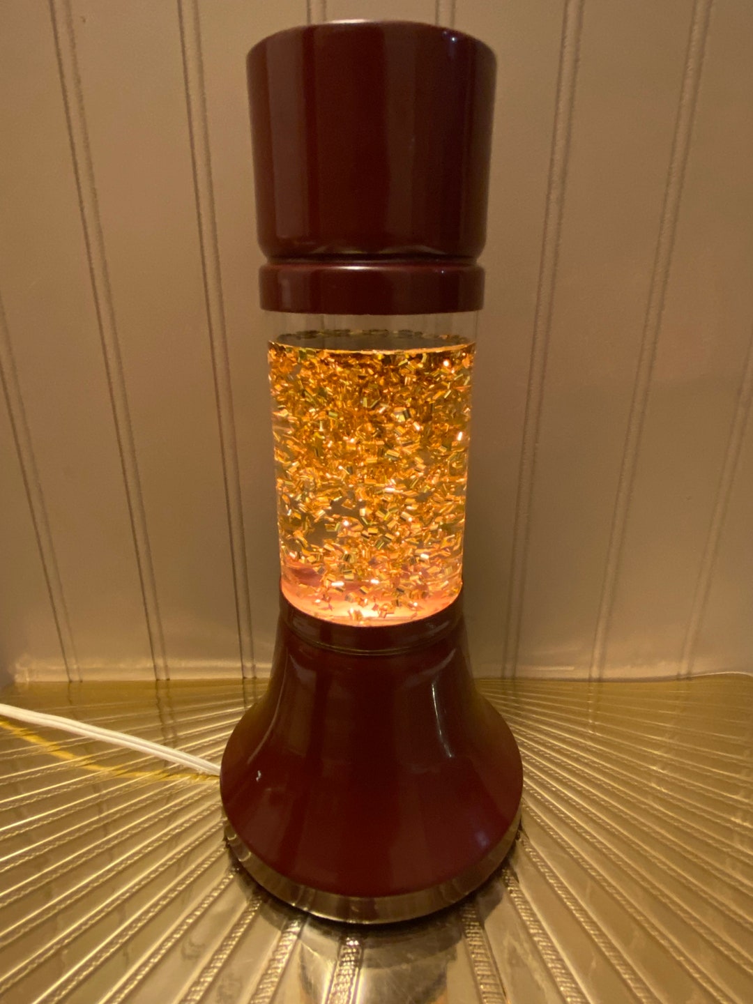 Retro Lava Style Sparkle Lamp - Etsy