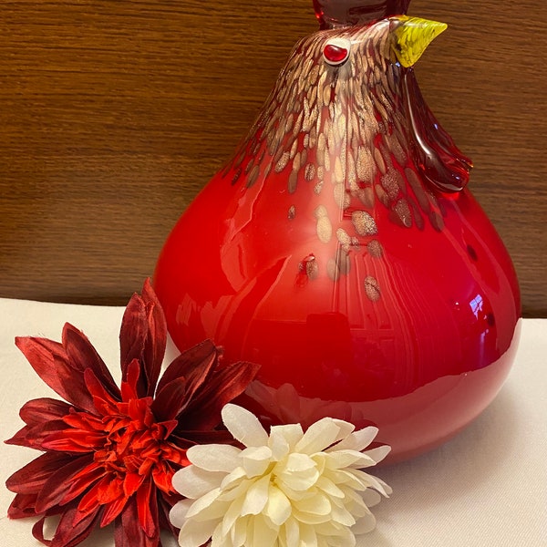 Murano Glass Rooster - Etsy