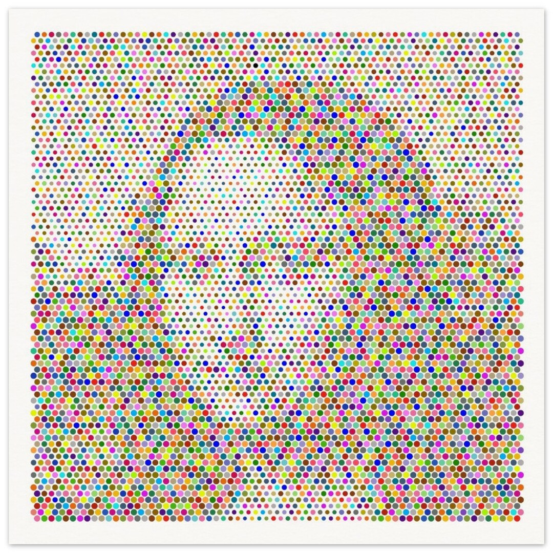Mona Lisa Dots Pop Art Original Design on Museum-quality Matte Paper ...