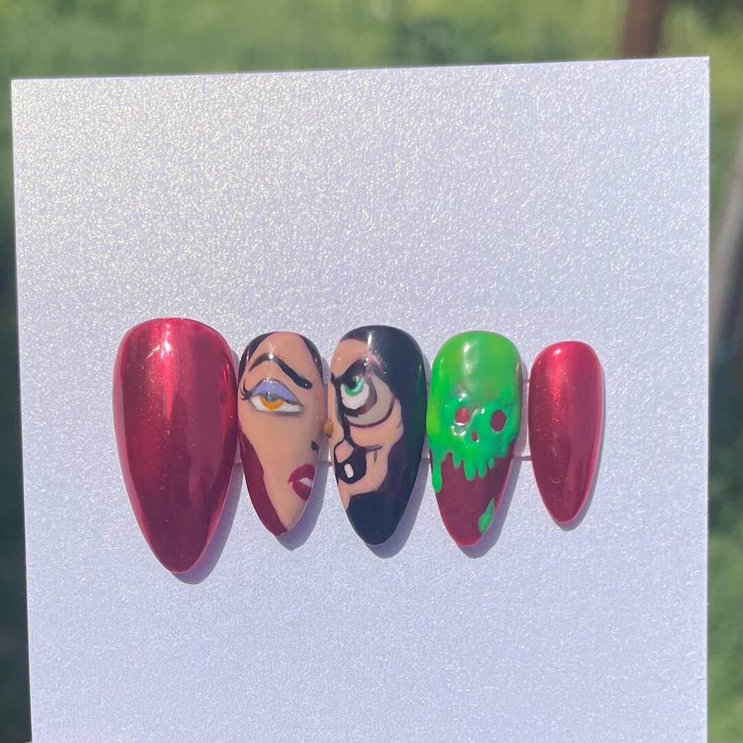 Custom Disney Villain Press-on Nails - Etsy