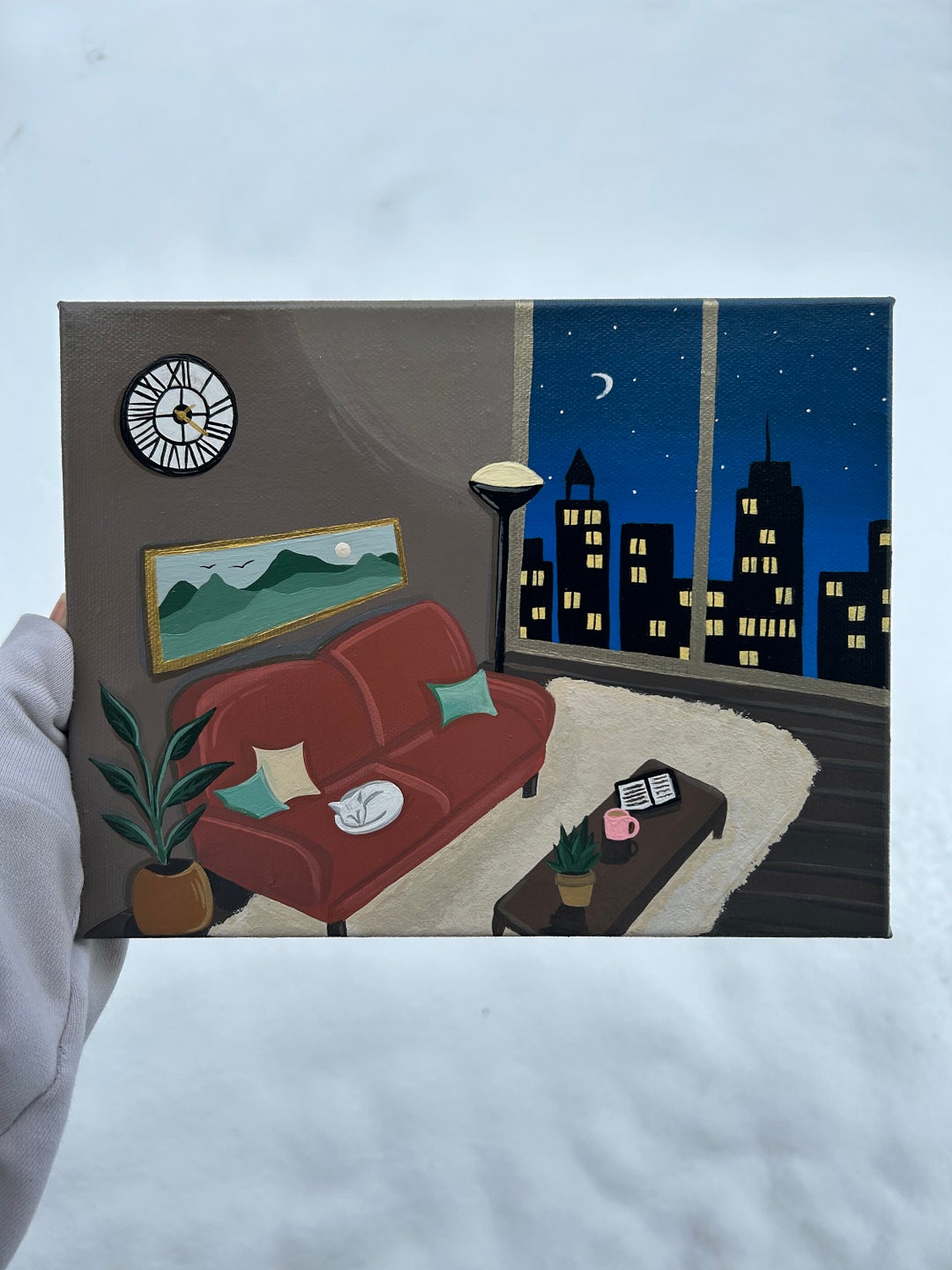 The Mundanity of Life Acrylic Painting - Etsy