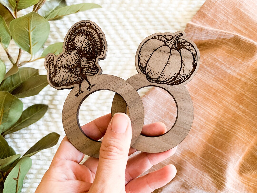 Wooden Thanksgiving Napkin Rings, Turkey Napkin Rings, Pumpkin Napkin ...