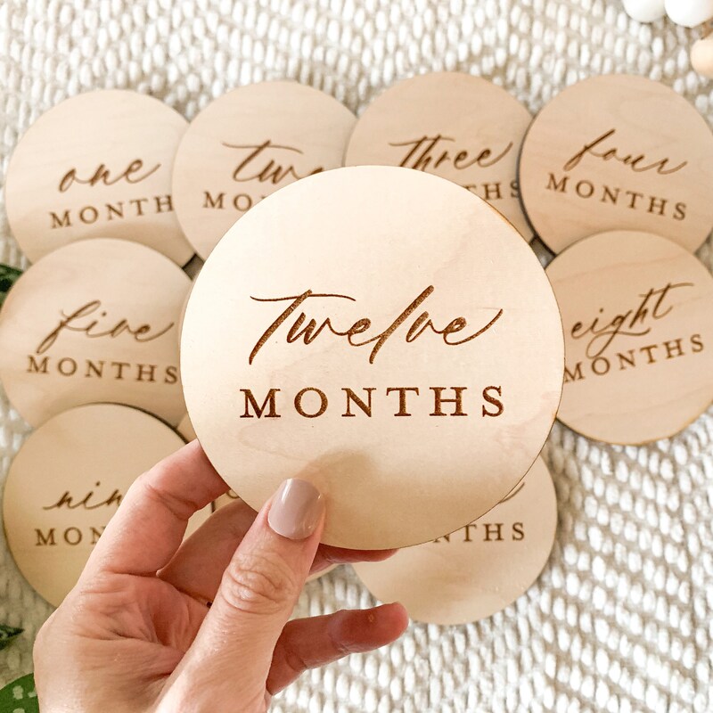 Baby Month Signs - Etsy