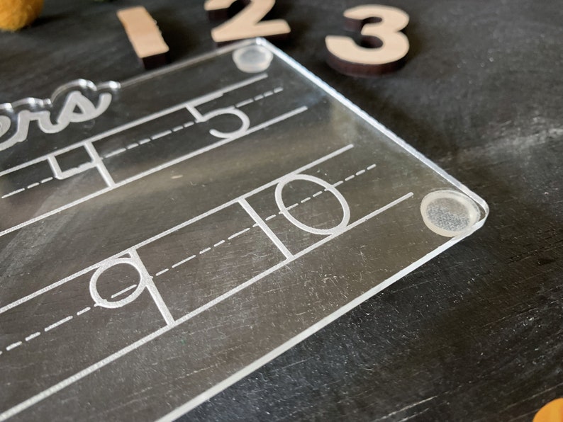 Letter Number and Shapes Tracing Board Bundle With Custom - Etsy