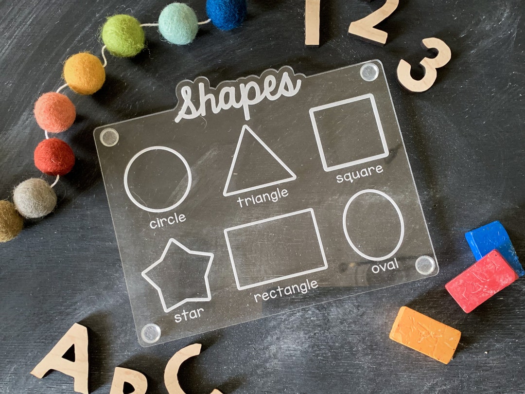 Custom Acrylic Shapes Tracing Board, Tracing Bundle, Personalized Dry ...