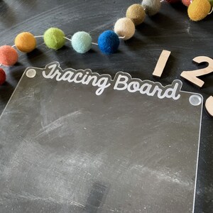 Letter, Number, and Shapes Tracing Board Bundle With Custom Name Sign ...