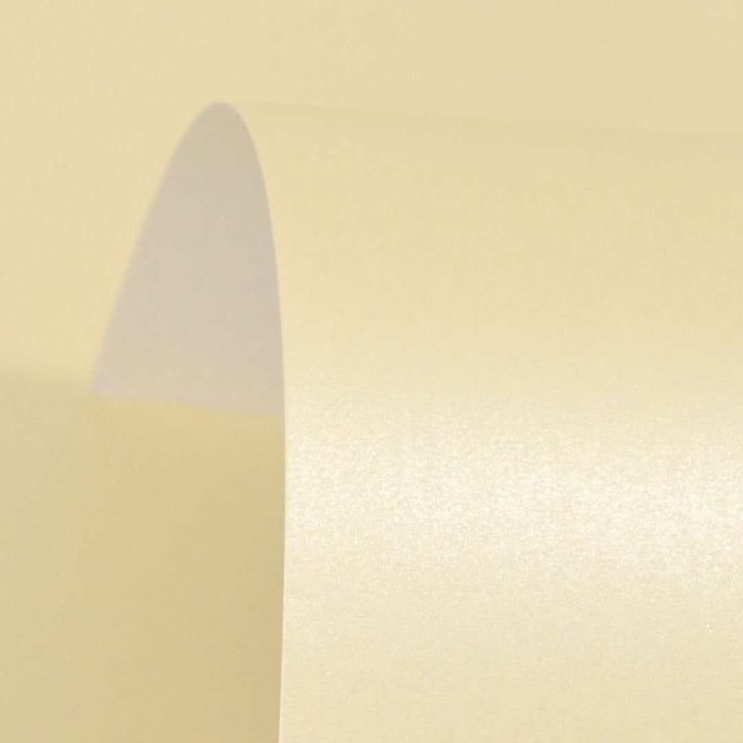 A4 120gsm Pearlescent Pale Ivory, Double Sided Craft Paper - Etsy