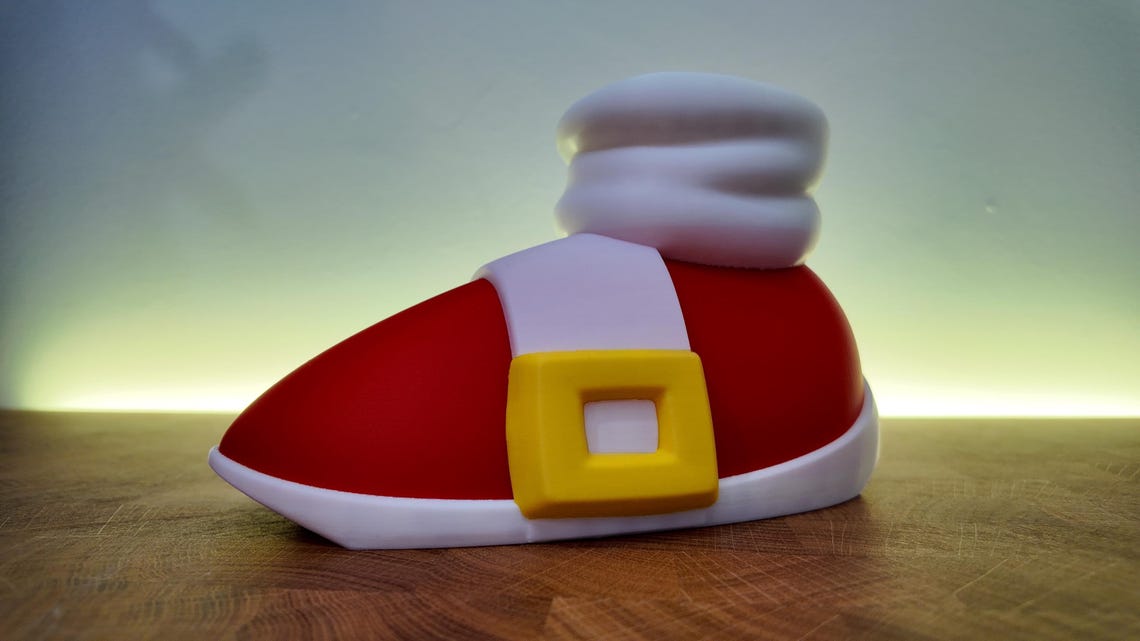 Super Size Sonic the Hedgehog Shoe - Retro Gaming Display Piece - 3D ...