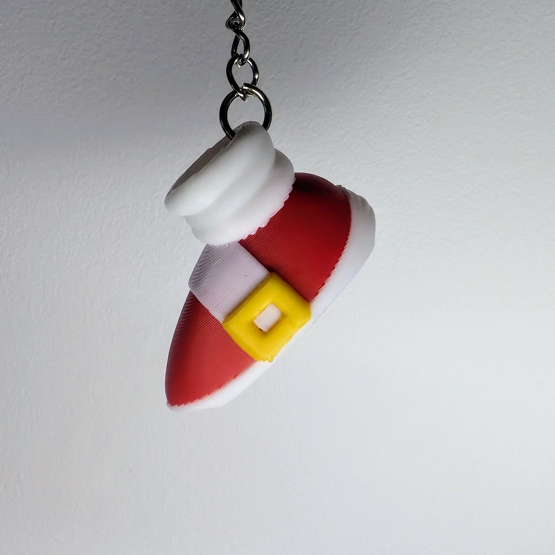 Sonic the Hedgehog Shoe Keychain - Custom 3D Printed - Retro Gaming ...