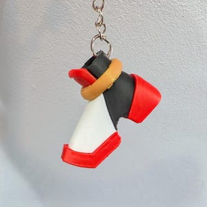 Shadow the Hedgehog Shoe Keychain - Custom 3D Printed - Retro Gaming ...