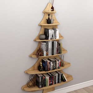Handmade Wooden Christmas Trees, Christmas Decor Ornament, Bookshelf ...