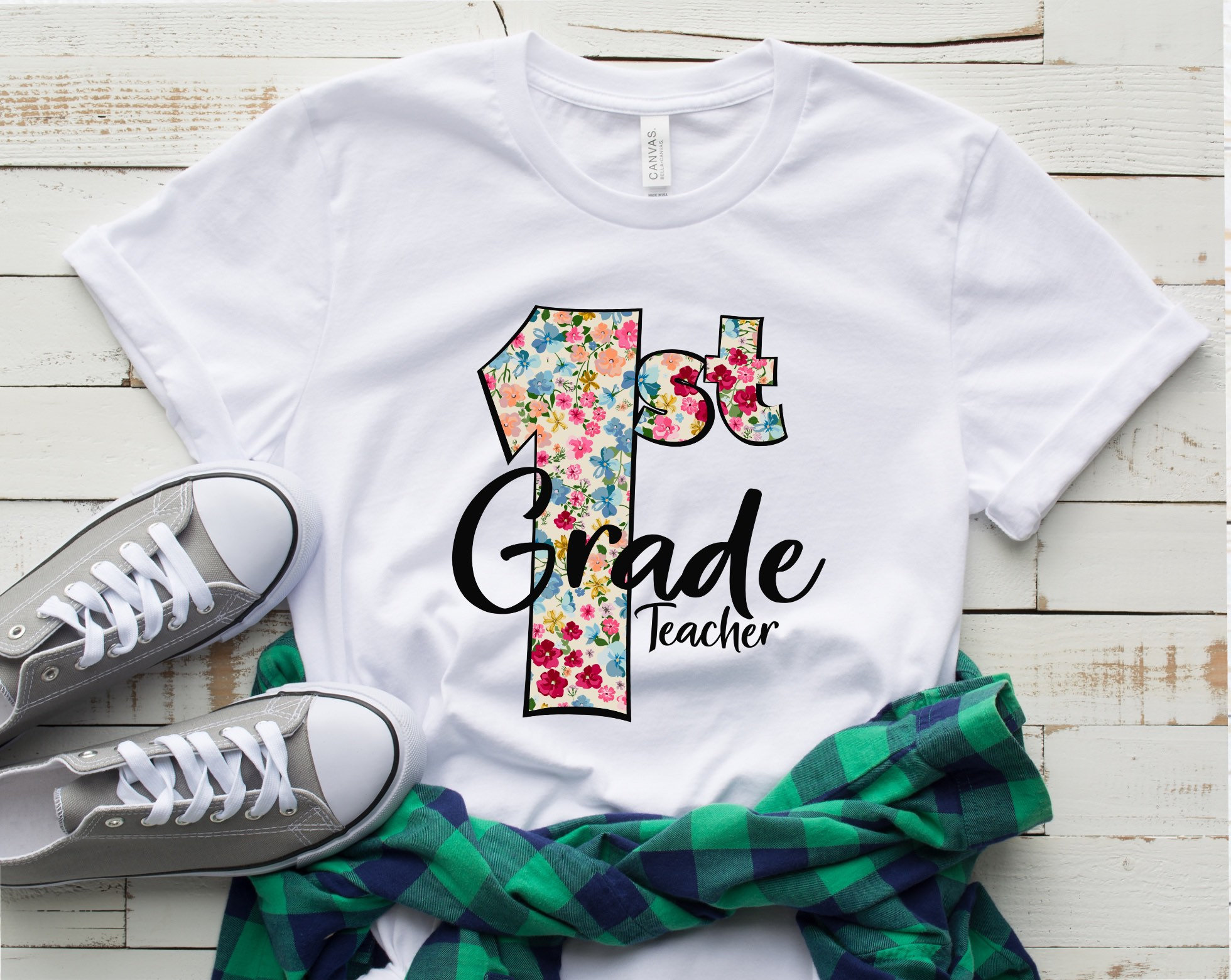 1st Grade Teacher Tshirt First Grade Teacher Shirt Cute - Etsy